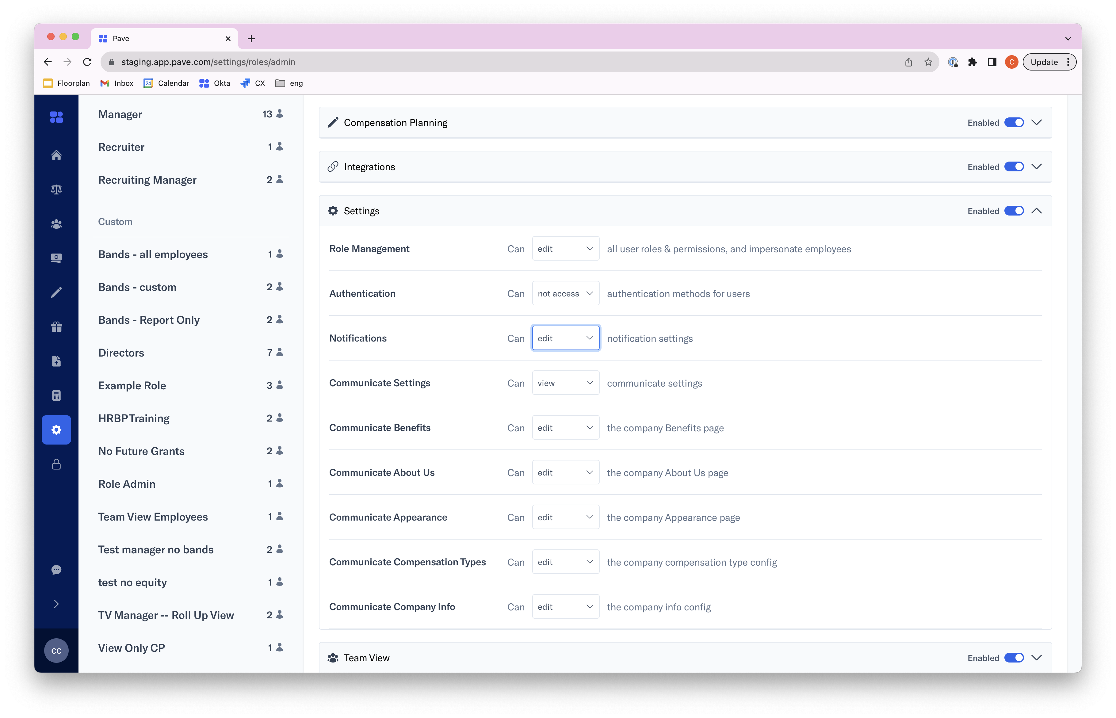 Admin Notification Dashboard – Pave Support