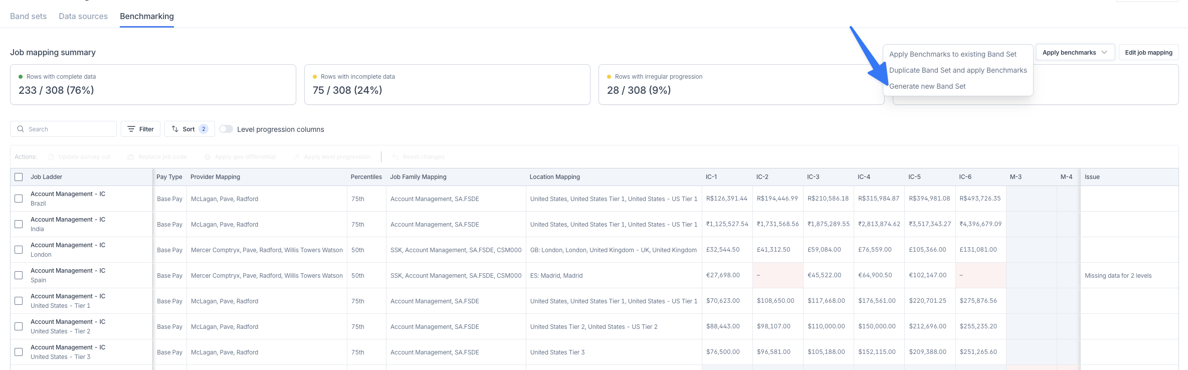 Generate Bands from Market Data